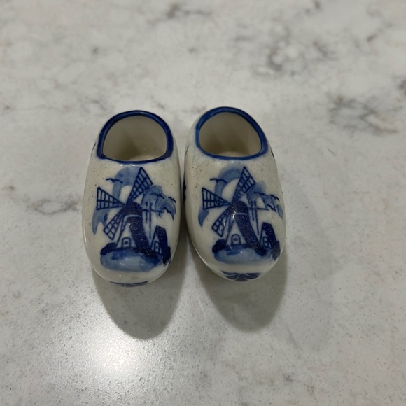 Accents | Vintage Mini Pair Of Delft Holland Dutch Shoes | Poshmark